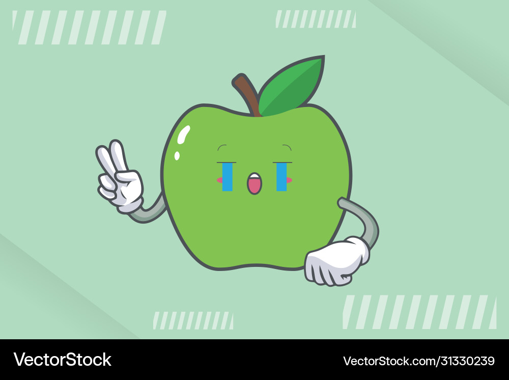 Crying sad sob cry face emotion peace hand Vector Image