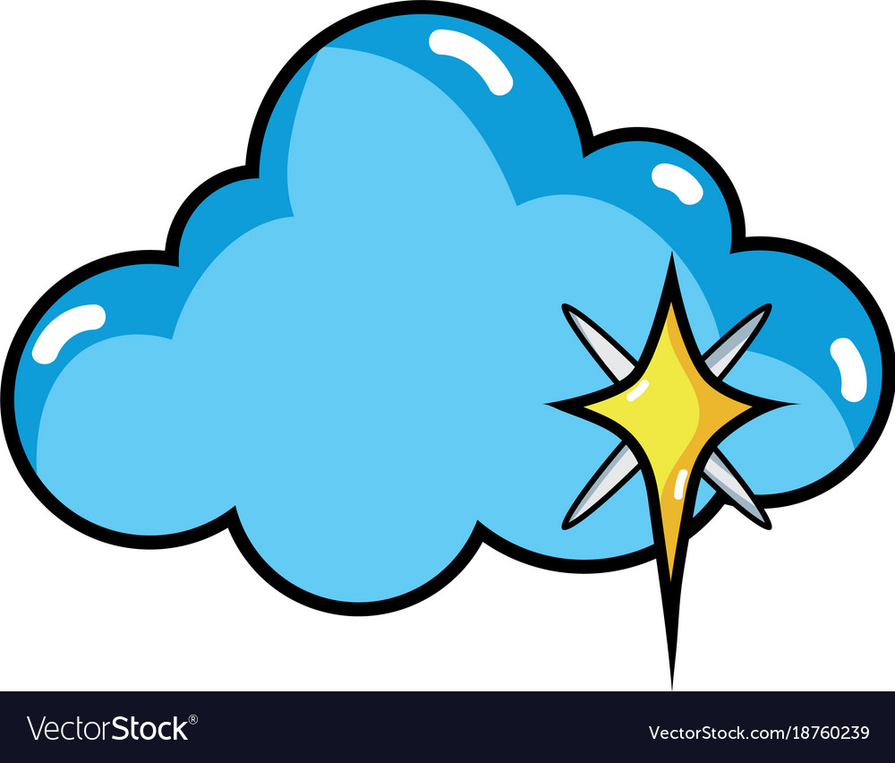 Isolated cloud design Royalty Free Vector Image