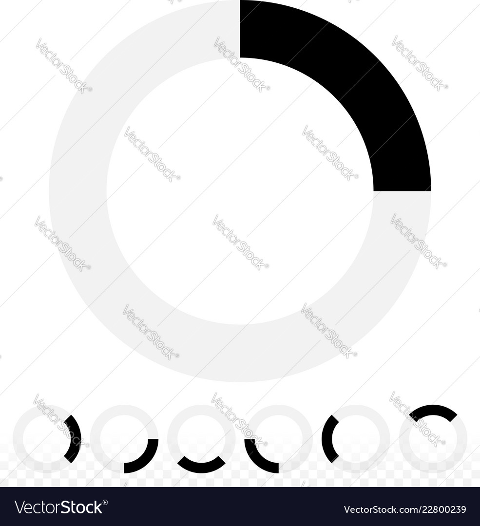 Preloader circular shape segmented circle Vector Image