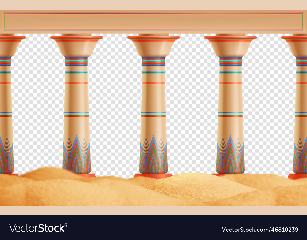Realistic columns Royalty Free Vector Image - VectorStock
