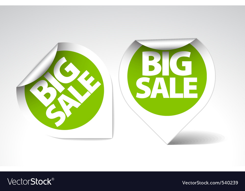 Round labels Royalty Free Vector Image - VectorStock
