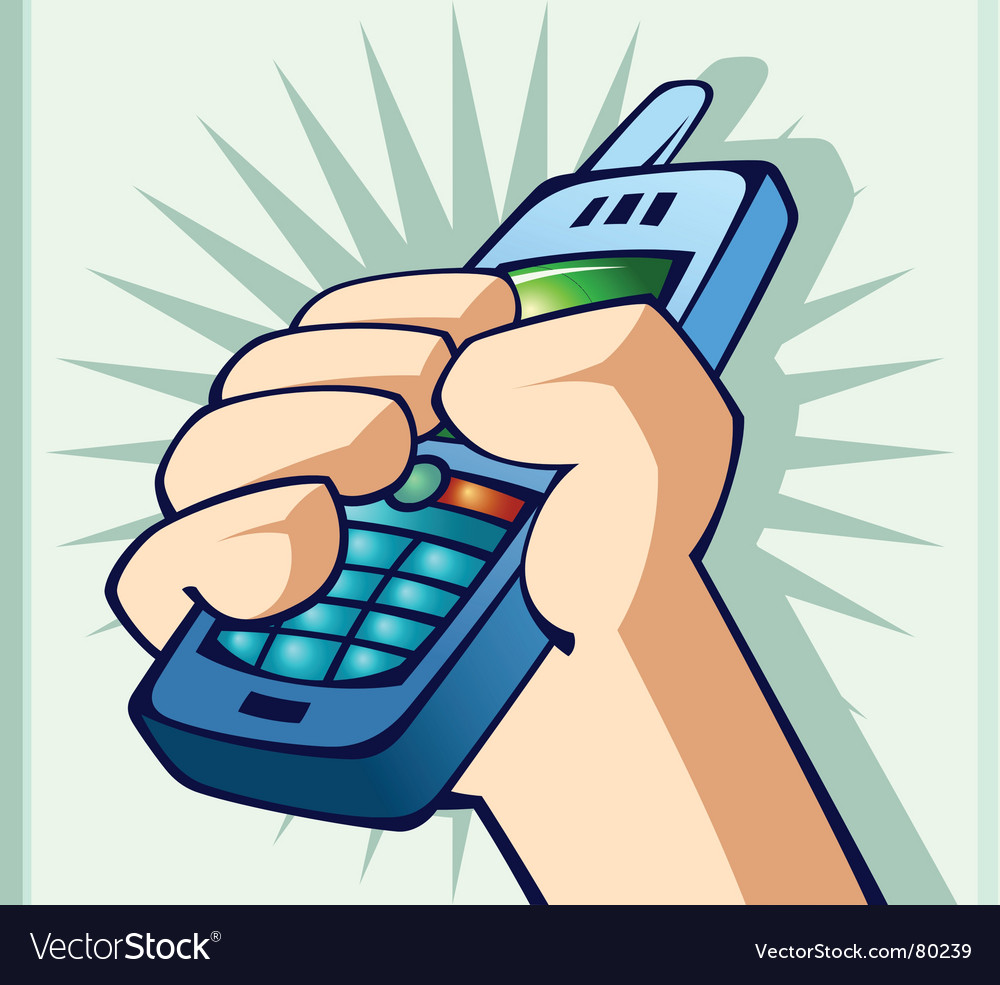 Touch screen phone Royalty Free Vector Image - VectorStock