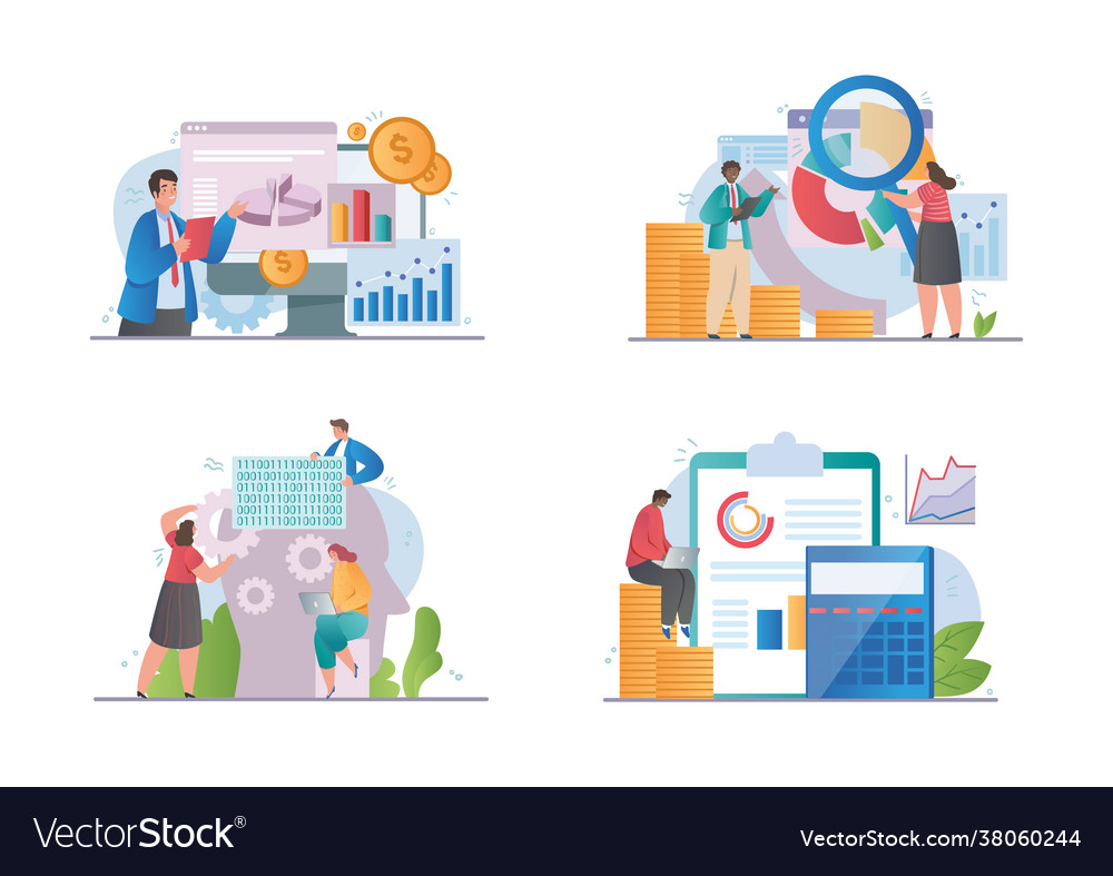 Big Data Abstract Concept Royalty Free Vector Image
