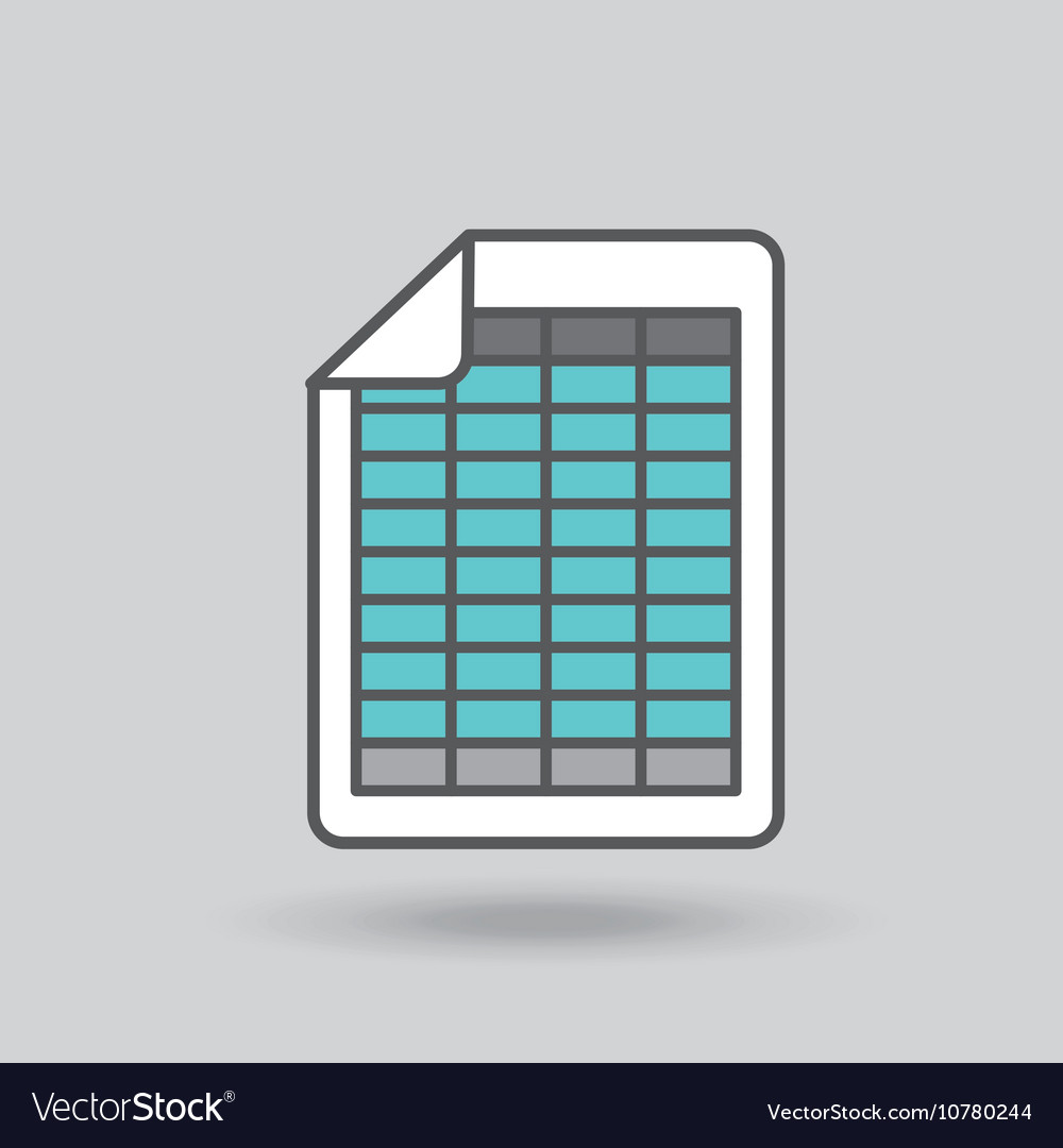 Document format flat icon Royalty Free Vector Image