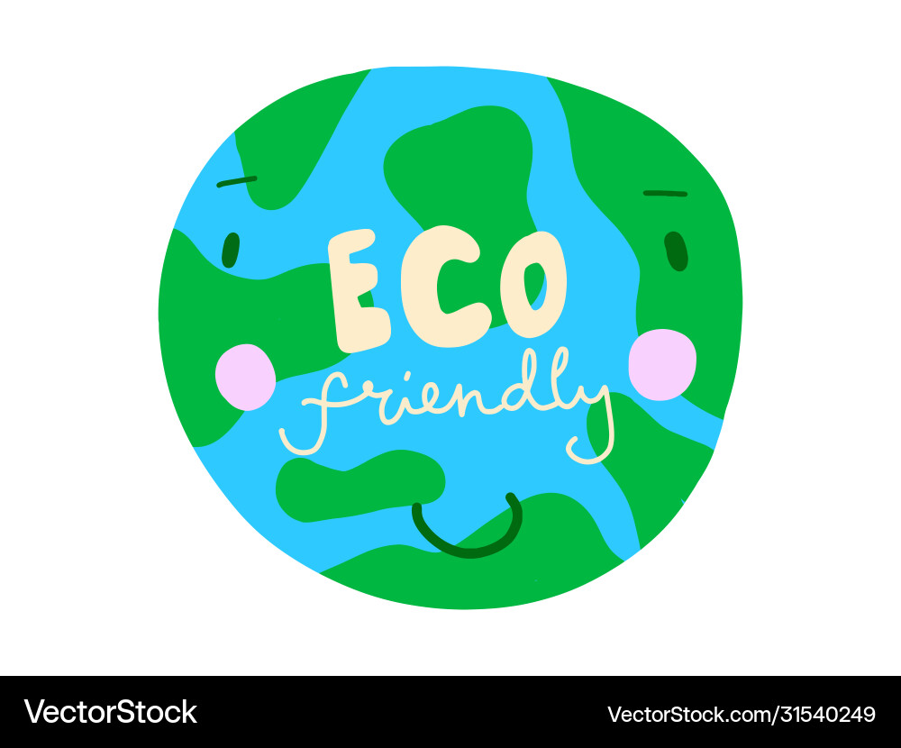 Eco friendly concept earth day world Royalty Free Vector