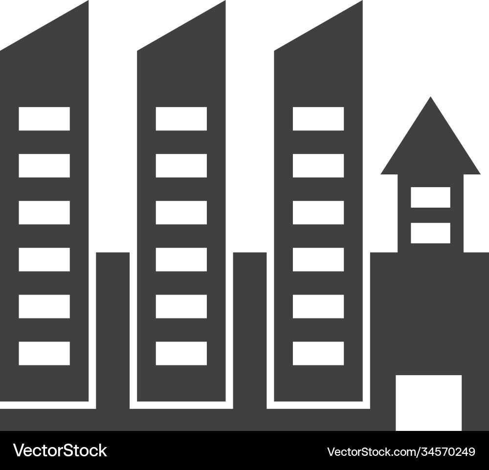 Factory building industrial Royalty Free Vector Image
