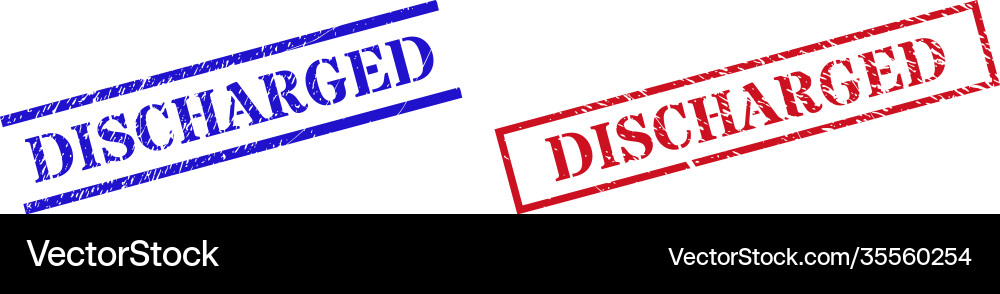 Discharged grunge rubber stamp watermarks Vector Image