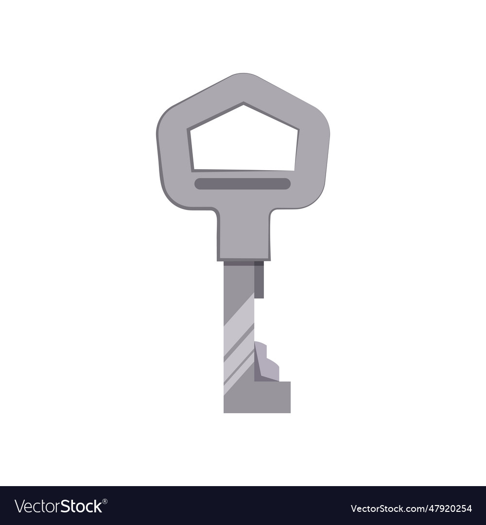 Silver key Royalty Free Vector Image - VectorStock