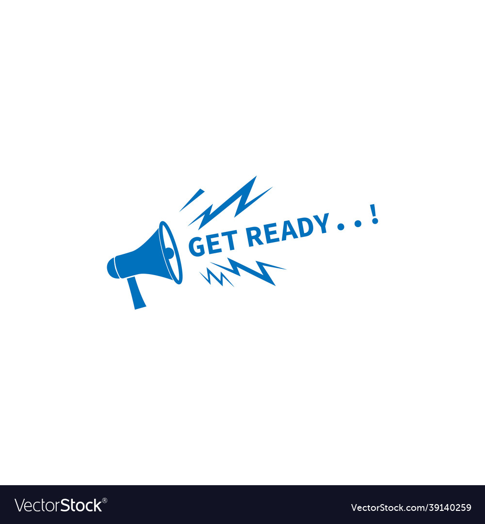 Get ready icon design template Royalty Free Vector Image Get ready icon design template Royalty Free Vector Image