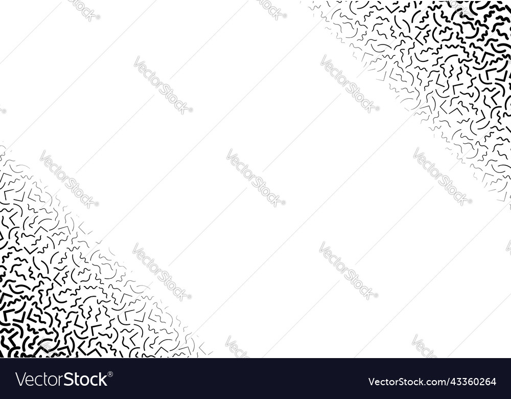 Background with abstract memphis line pattern Vector Image
