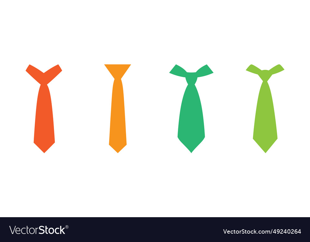 Necktie fashion icons Royalty Free Vector Image