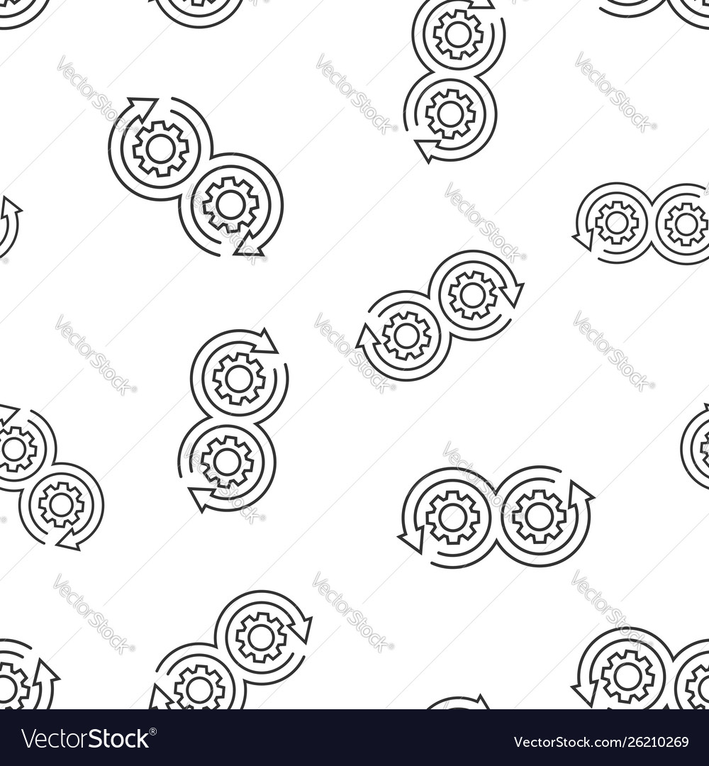Development icon seamless pattern background Vector Image