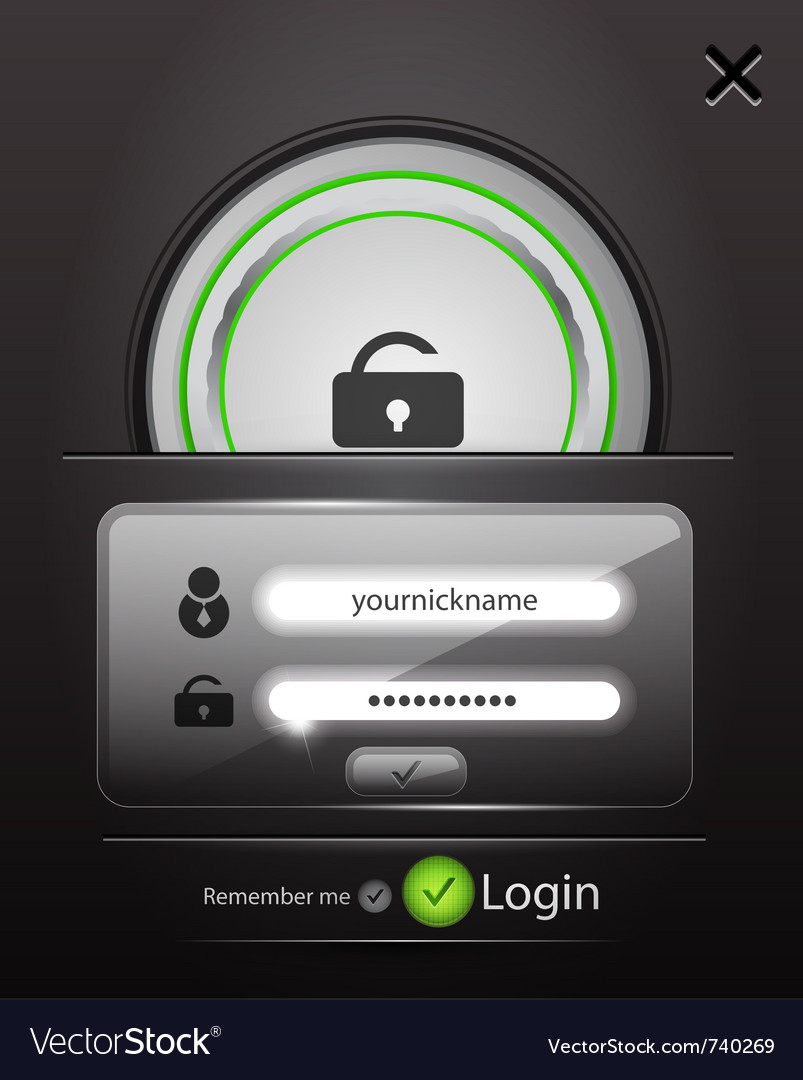 Login background Royalty Free Vector Image - VectorStock