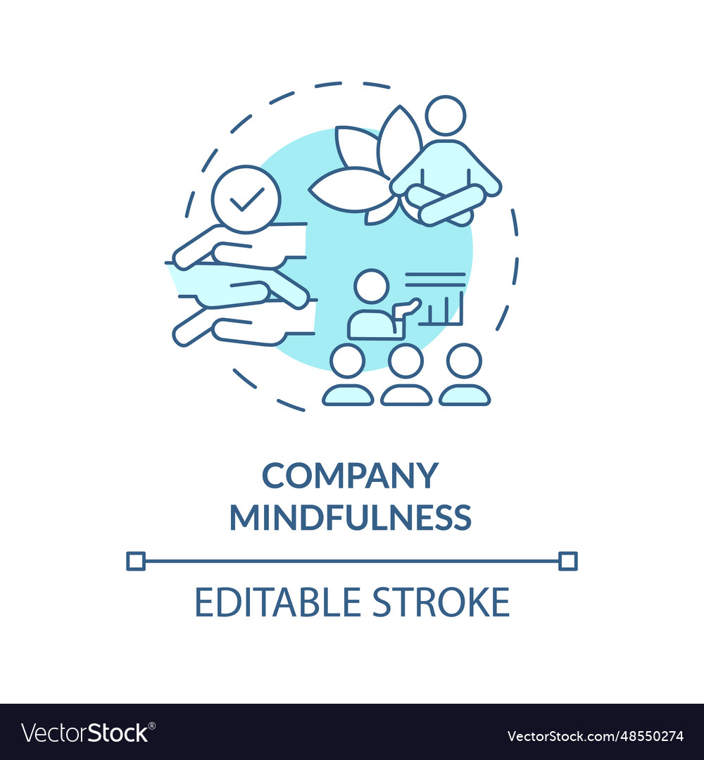 2d Customizable Thin Line Icon Company Royalty Free Vector