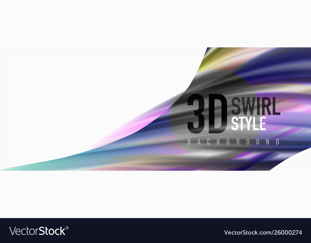 Glossy colorful liquid waves abstract background Vector Image Glossy colorful liquid waves abstract background Vector Image