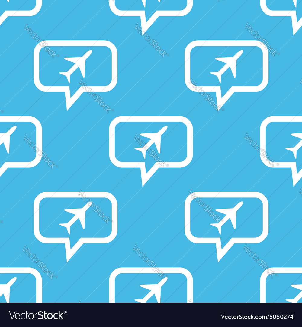 Plane message pattern Royalty Free Vector Image
