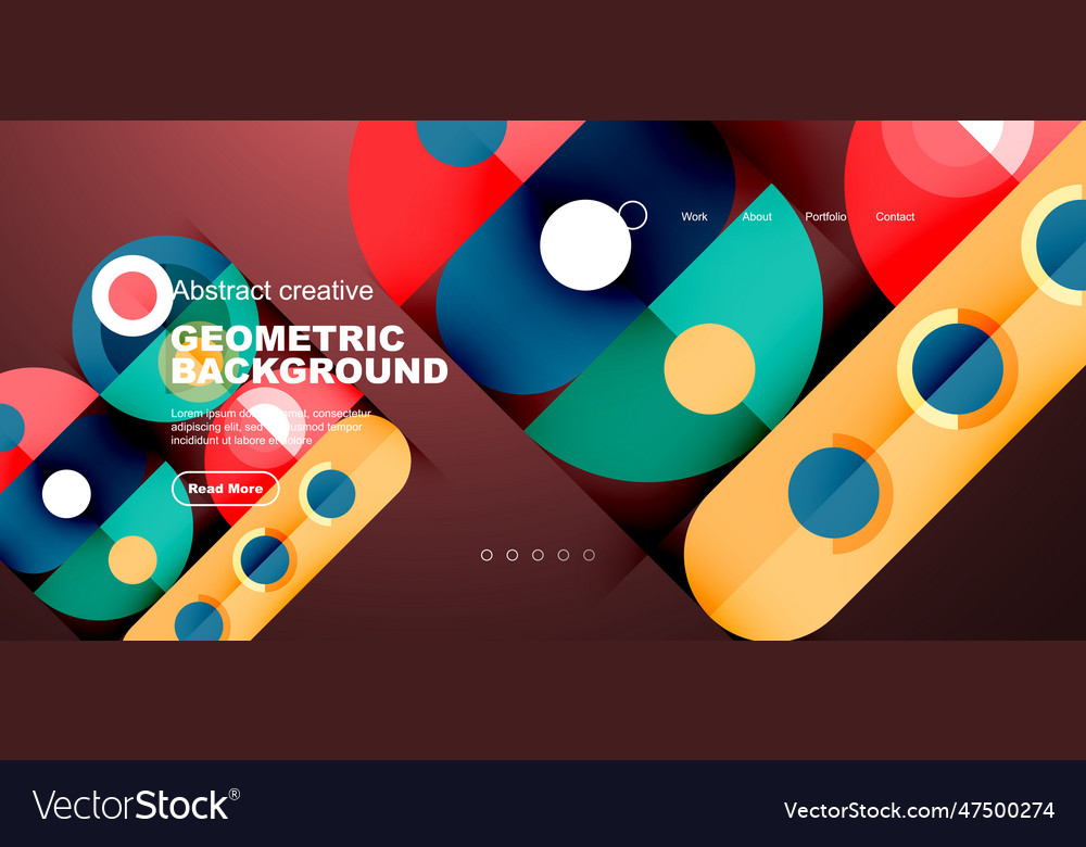 Simple circles and round elements pattern Vector Image