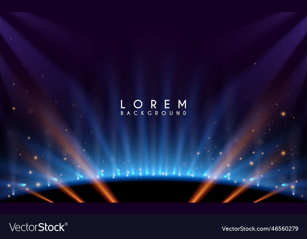 Abstract light rays background with sparks Vector Image