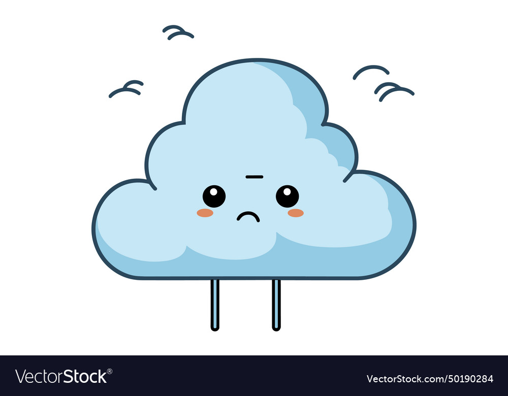 Cloud and cold cloud icon Royalty Free Vector Image
