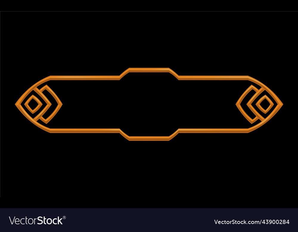 Frame medieval game ui metallic title banner Vector Image Frame medieval game ui metallic title banner Vector Image
