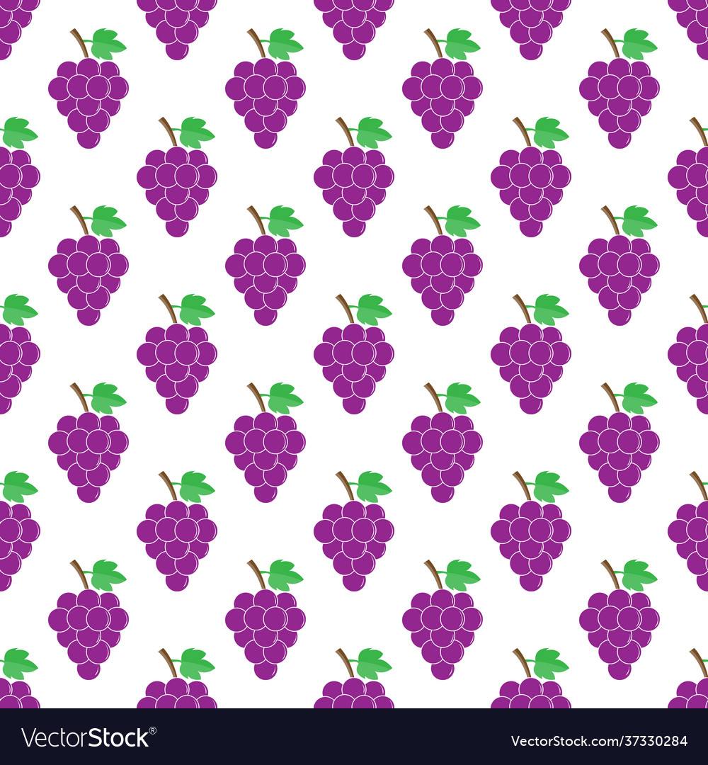 Grape seamless pattern for texture textiles Vector Image