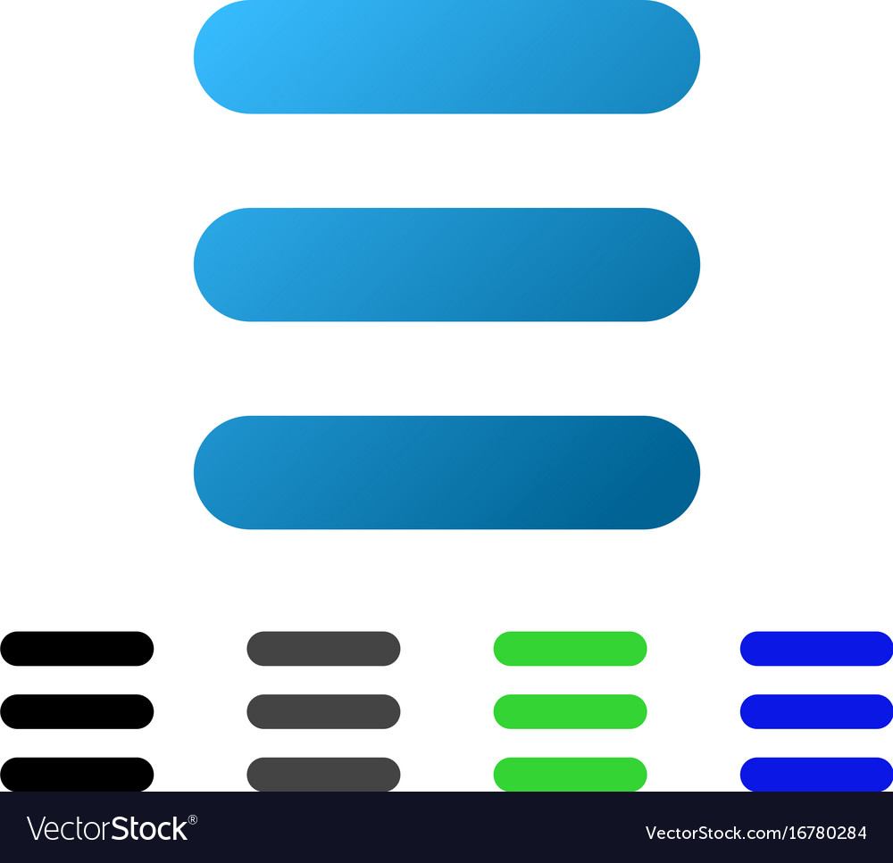 Stack flat gradient icon Royalty Free Vector Image
