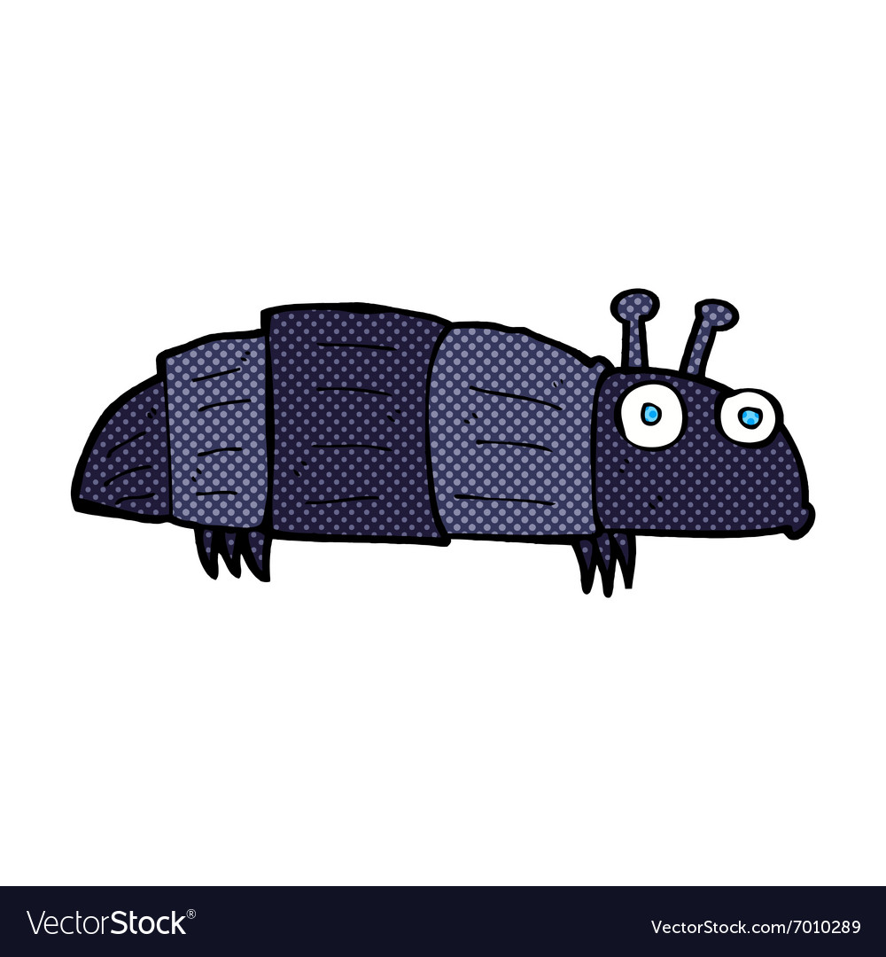 Comic cartoon bug Royalty Free Vector Image - VectorStock