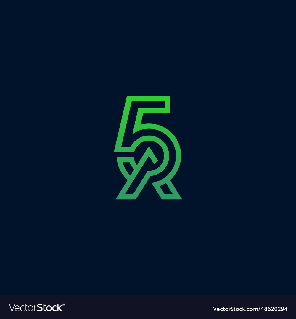 Five a design logo Royalty Free Vector Image - VectorStock
