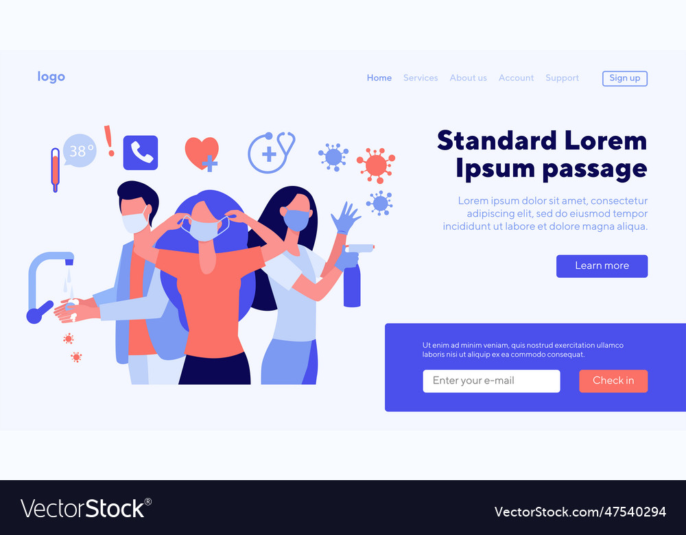 Hygiene during coronavirus epidemic Royalty Free Vector