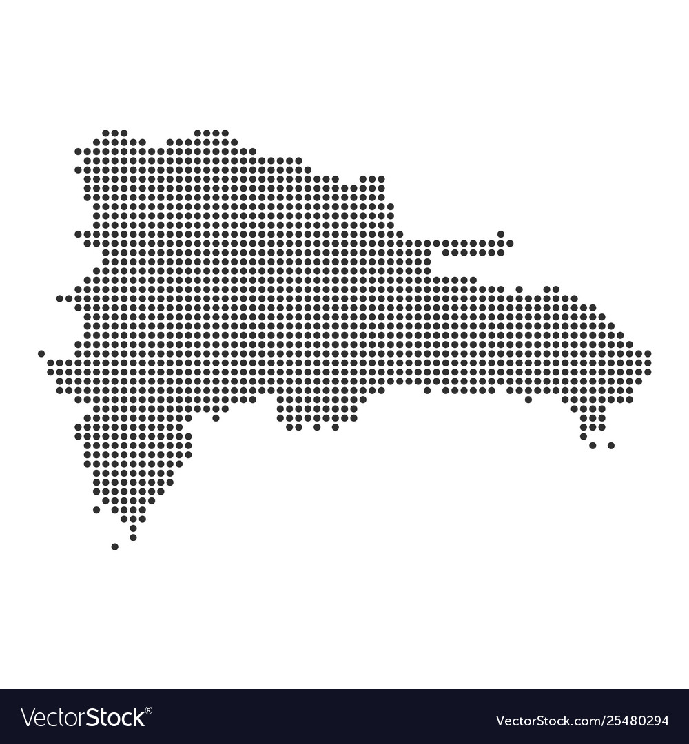 Map with dot Royalty Free Vector Image - VectorStock