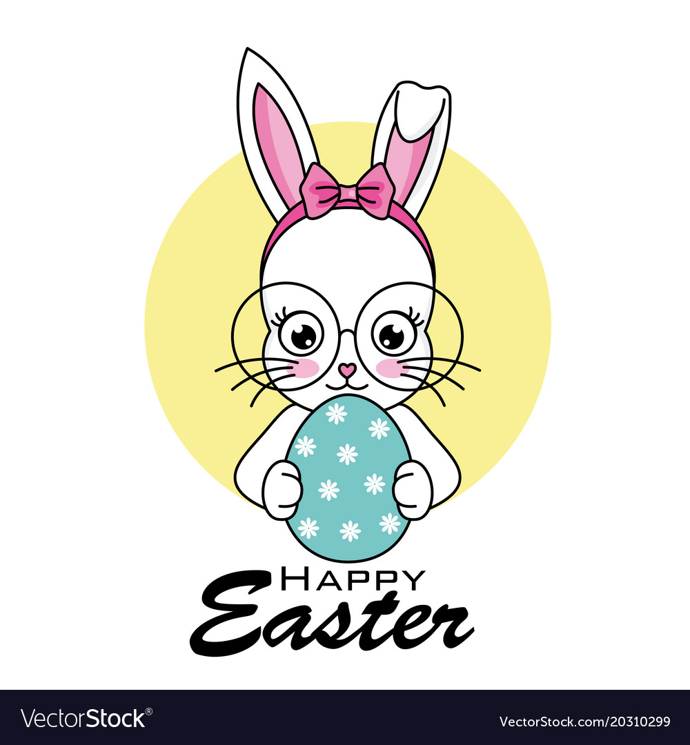Conejo-easter2 Royalty Free Vector Image - VectorStock