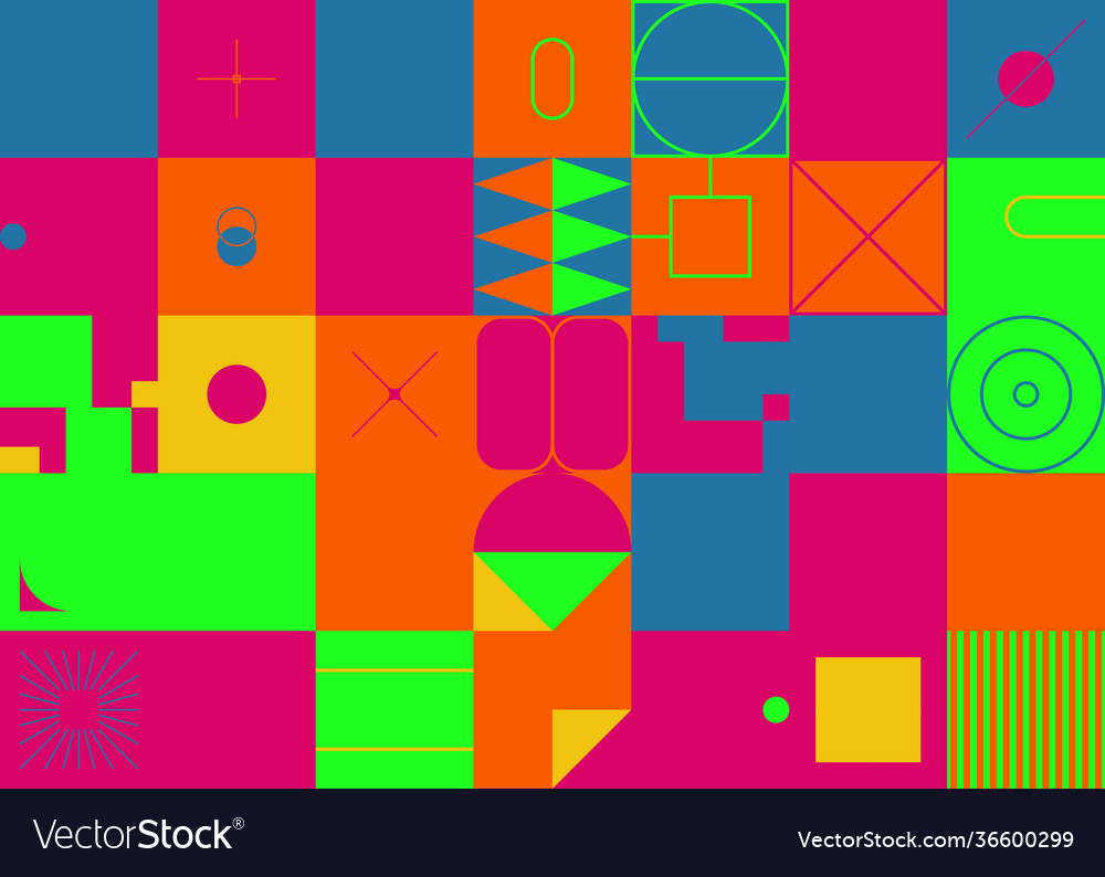 Horizontal abstract pattern design Royalty Free Vector Image