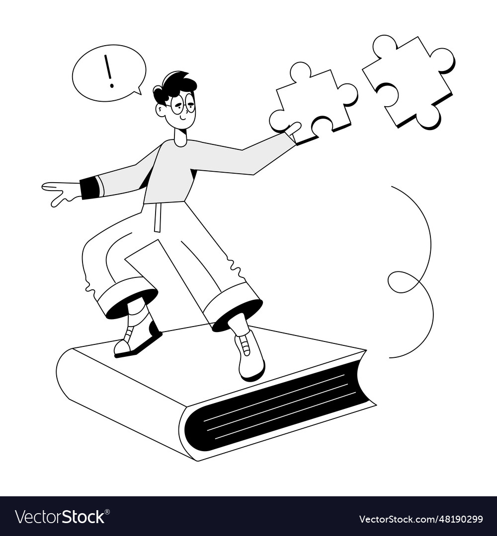 Learning solution Royalty Free Vector Image - VectorStock