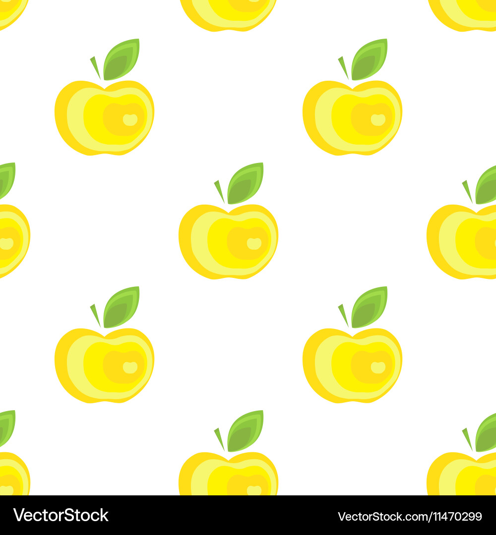 Seamless apple background pattern Royalty Free Vector Image