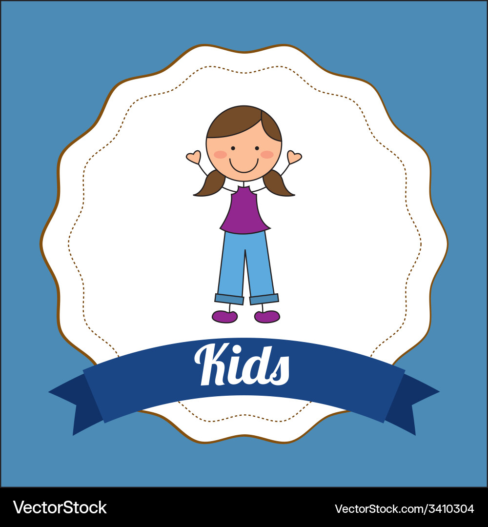 Children design Royalty Free Vector Image - VectorStock
