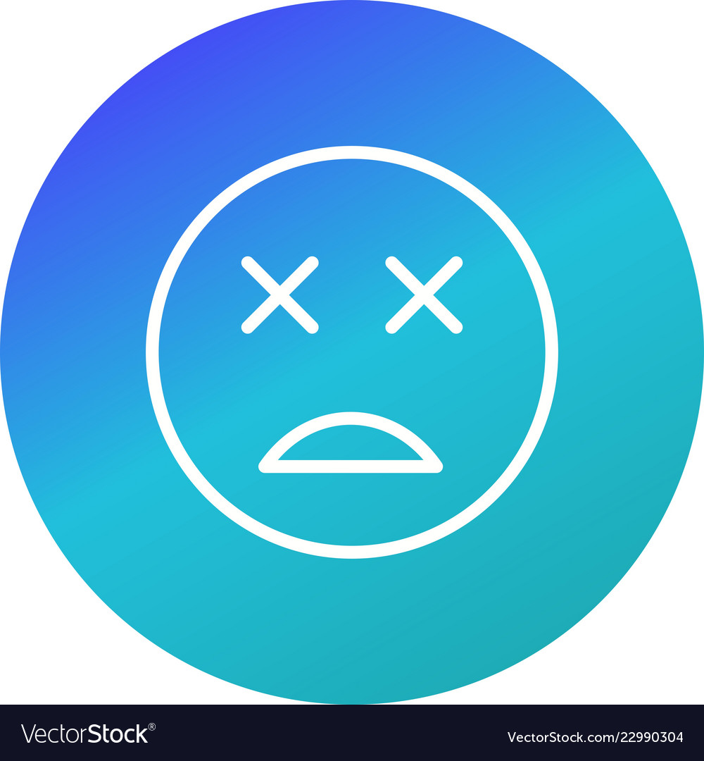 Dead emoji icon Royalty Free Vector Image - VectorStock Dead emoji icon Royalty Free Vector Image - VectorStock