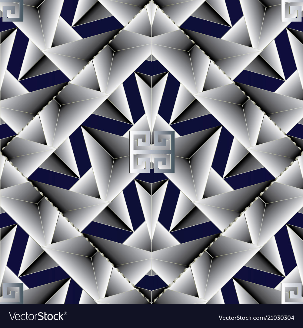 Elegant Geometric Seamless Pattern Abstract Dark Vector Image