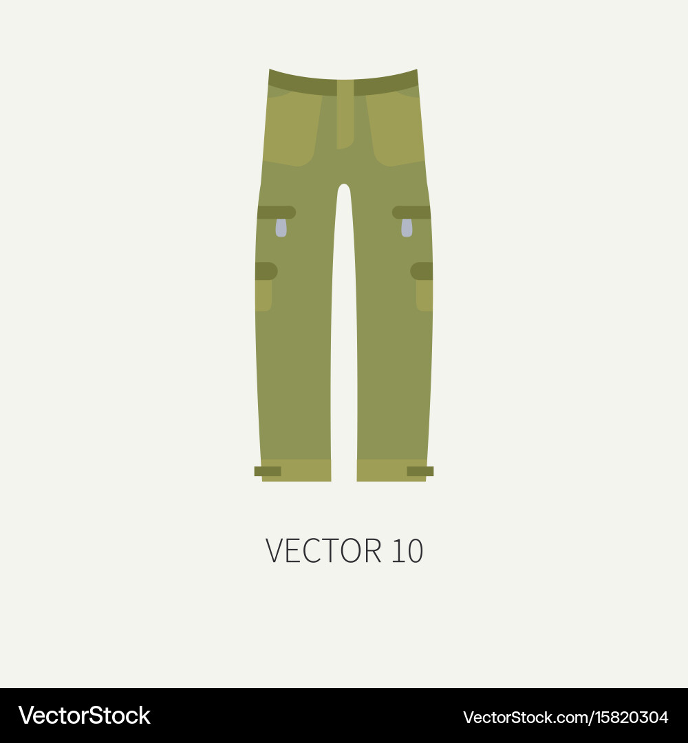 Line tile color hunt and camping icon khaki Vector Image