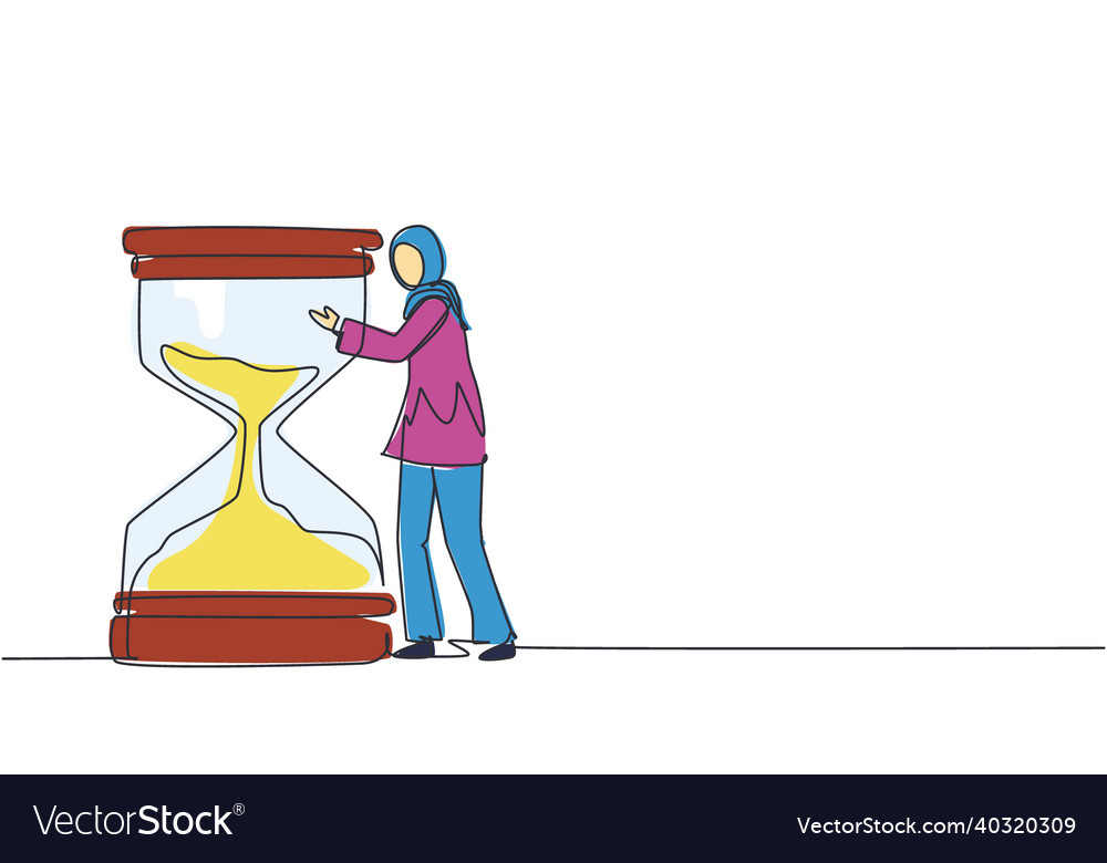 Continuous one line drawing confident young Vector Image Continuous one line drawing confident young Vector Image