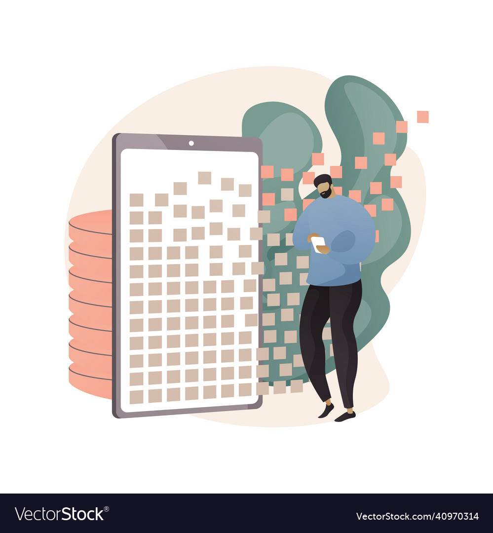 Big data applications abstract concept Royalty Free Vector