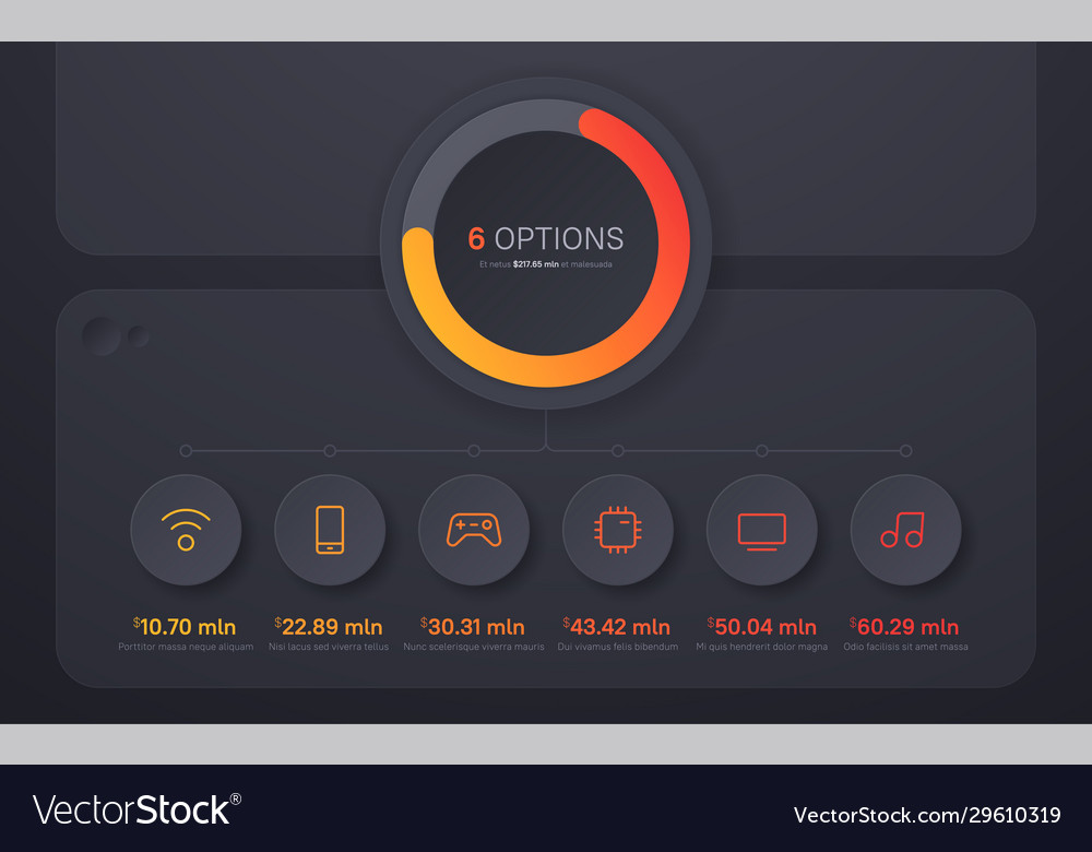 Dark hued presentation infographic structure chart Dark hued presentation infographic structure chart