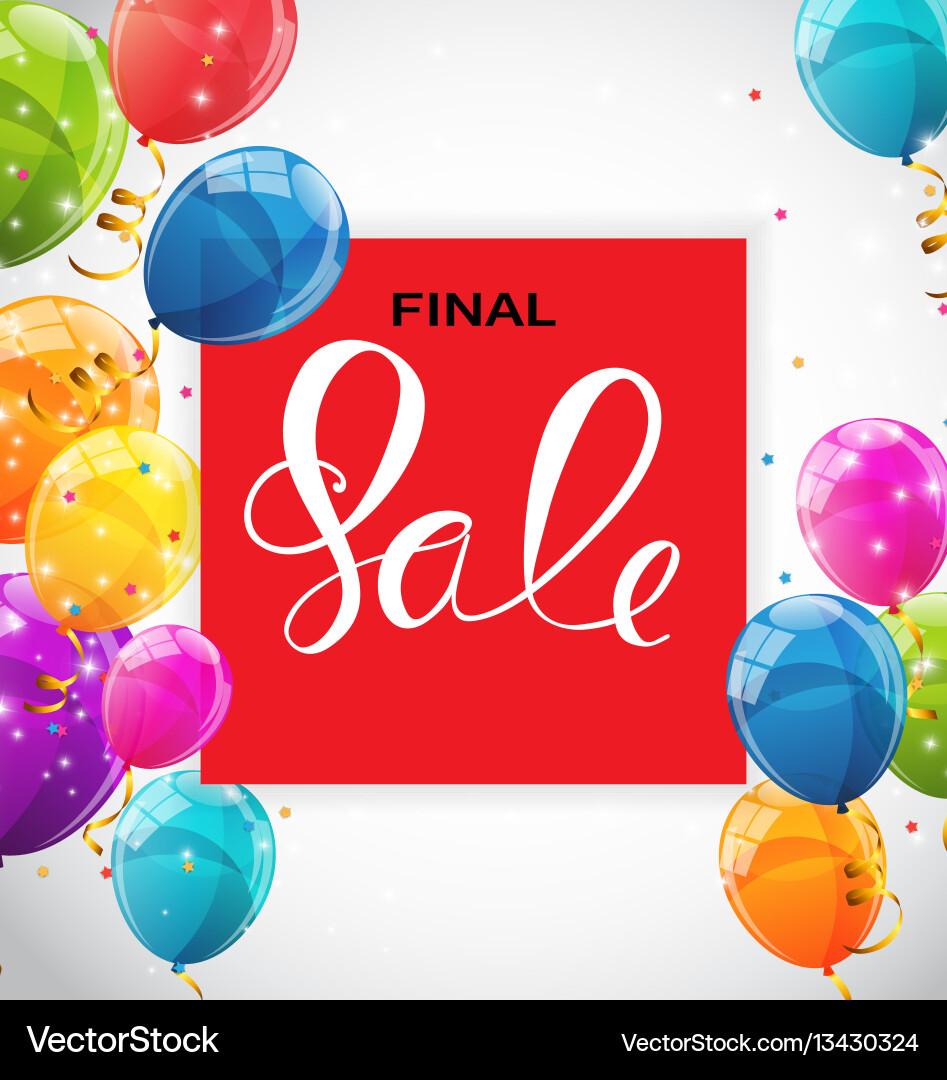 Abstract designs final sale banner template Vector Image