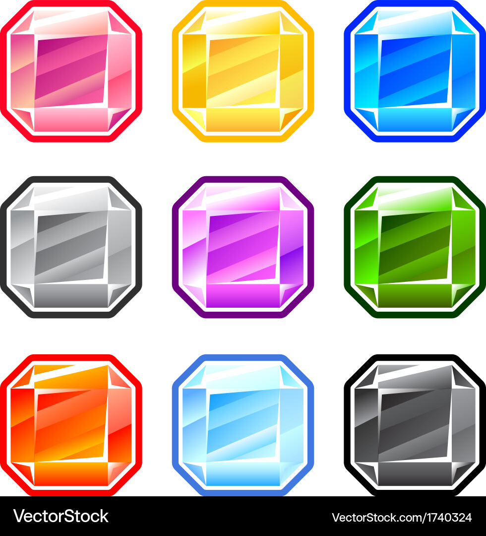 Colourful Square Diamonds Royalty Free Vector Image