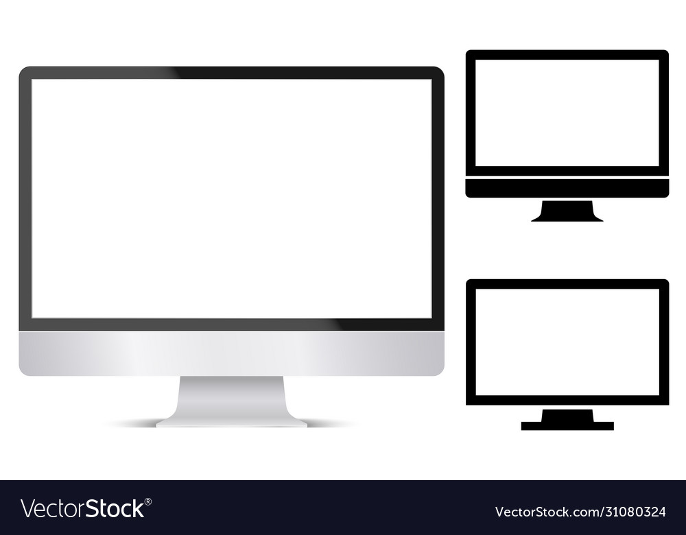 Computer display Royalty Free Vector Image - VectorStock