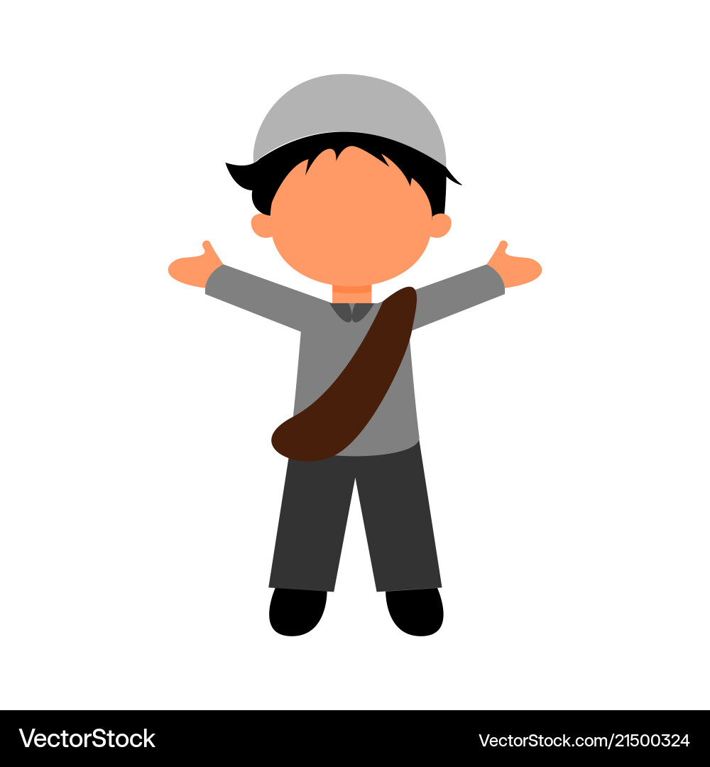 Happy moslem child design Royalty Free Vector Image