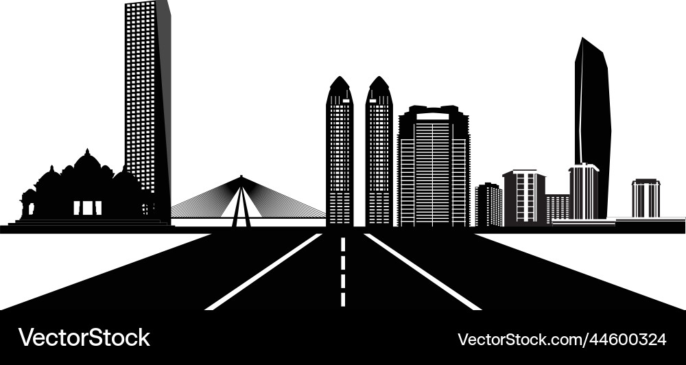 Mumbai city skyline Royalty Free Vector Image - VectorStock