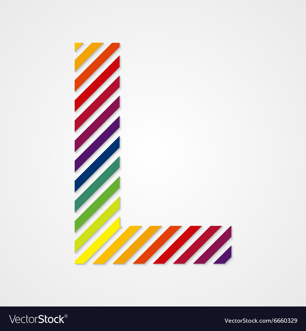 Alphabet letter l Royalty Free Vector Image - VectorStock