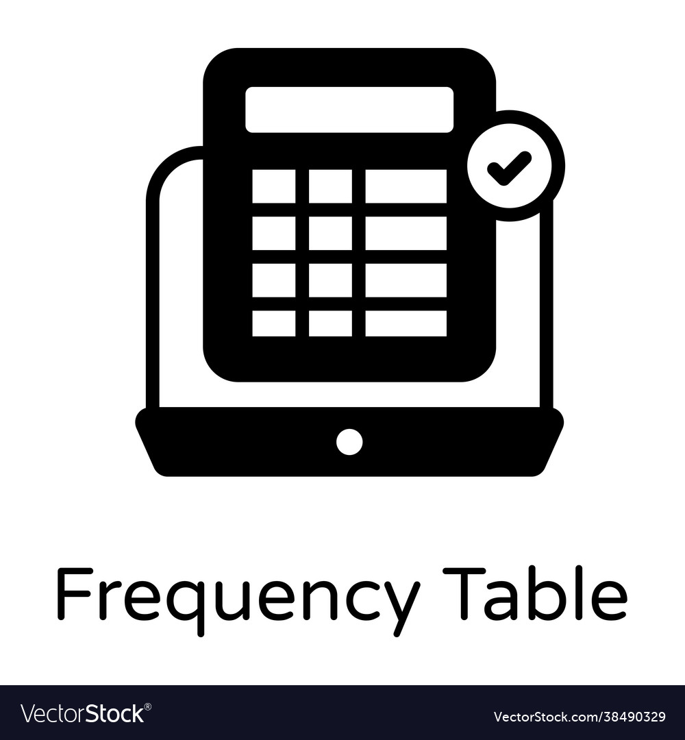 Frequency table Royalty Free Vector Image - VectorStock