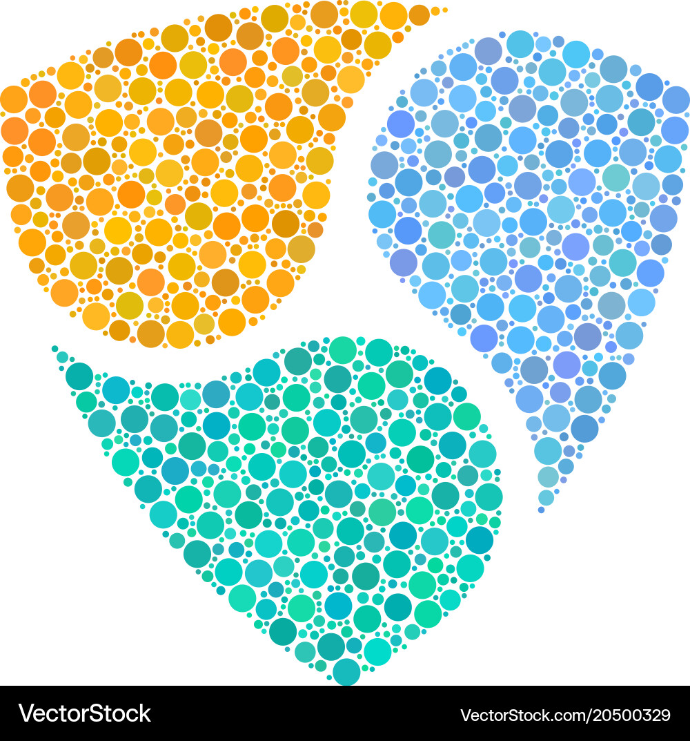 Nem mosaic of dots Royalty Free Vector Image - VectorStock