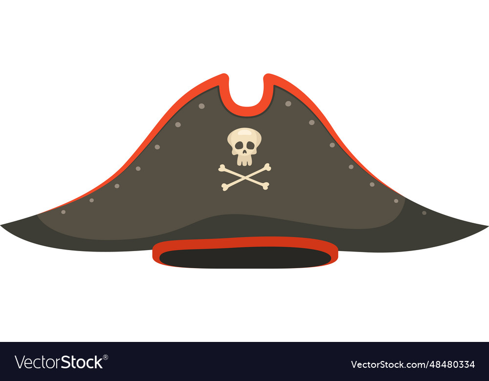 Corsair pirate hat Royalty Free Vector Image - VectorStock